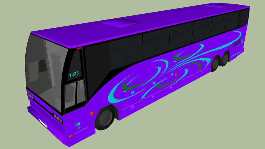 Tour bus concept purple | 3D Warehouse