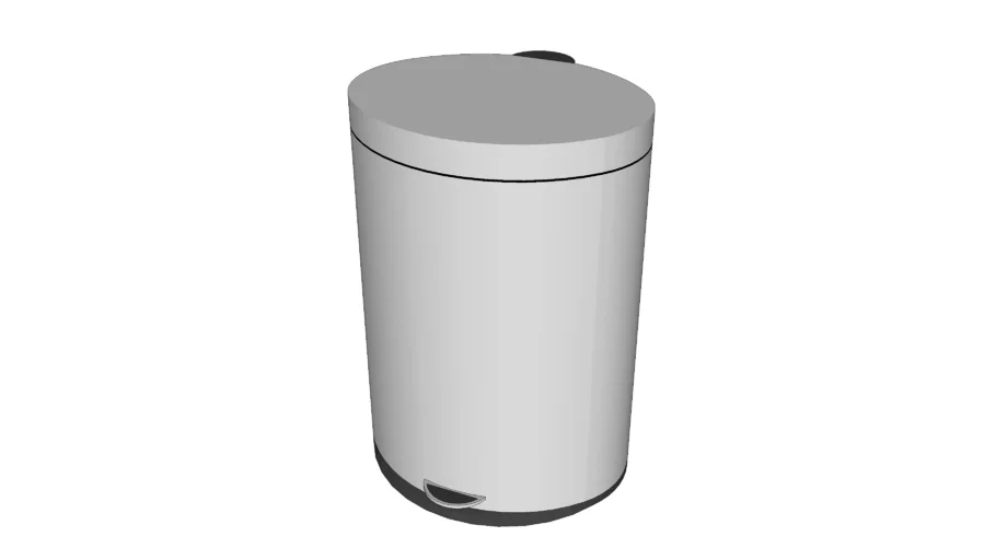 Stainless+Steel+Pedal+Bin.skp | 3D Warehouse