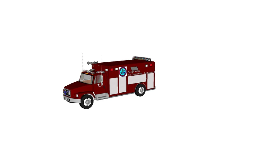Google Valley Fire Department Ambulance 1 | 3D Warehouse