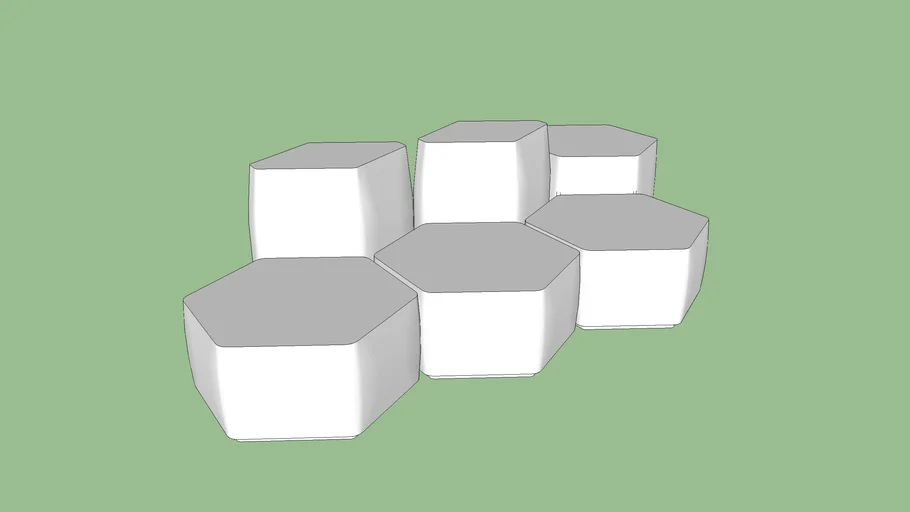 Banco Hexagonal | 3D Warehouse