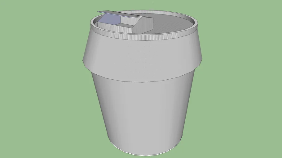 Side Street Dustbin | 3D Warehouse