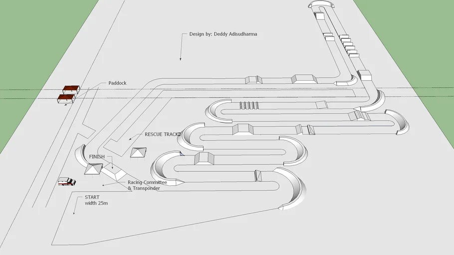 Model VMX Motocross Training Circuit | 3D Warehouse