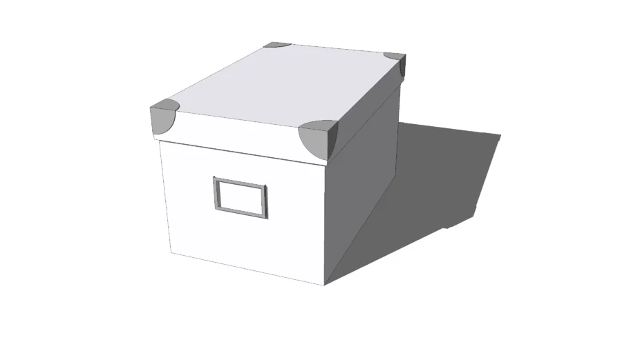 IKEA KASSETT Storage Box White | 3D Warehouse