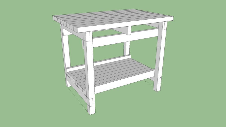 wood table | 3D Warehouse