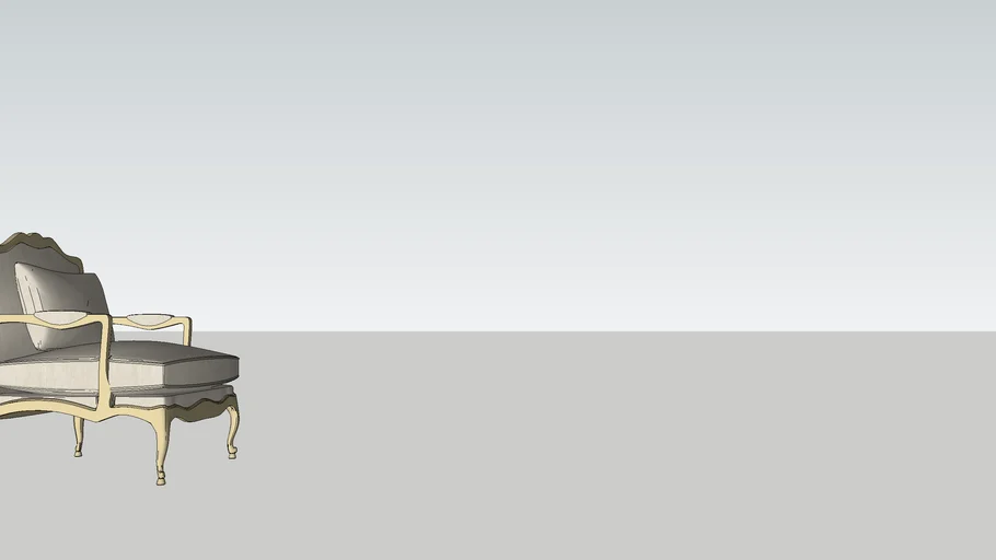 Armchair Luis XV ver.2 | 3D Warehouse