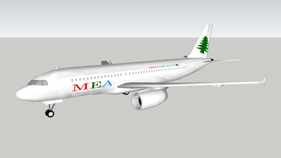 Middle East Airlines (MEA) Airbus A320-232 | 3D Warehouse