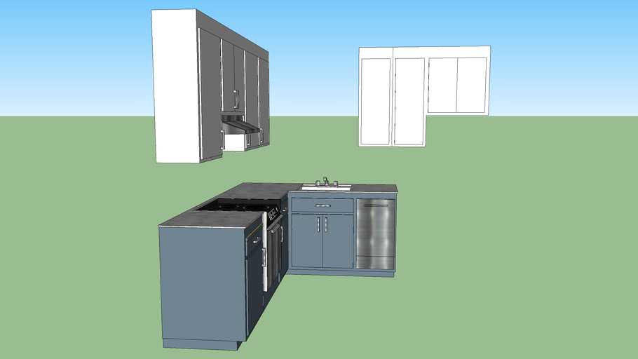 small modern kitchen | 3D Warehouse