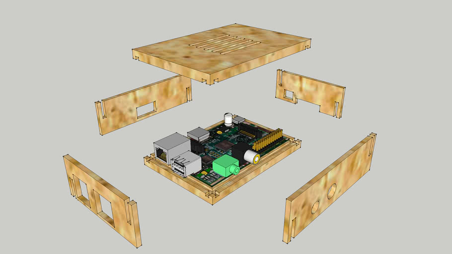 Raspberry Pi MDF Case | 3D Warehouse