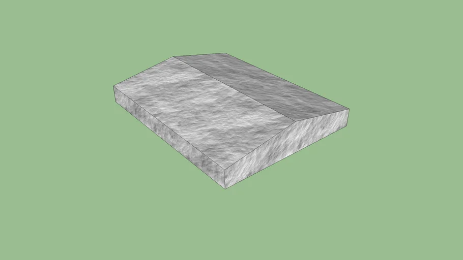 Peaked Stone Wall Cap | 3D Warehouse