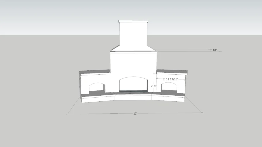 outdoor fireplace | 3D Warehouse