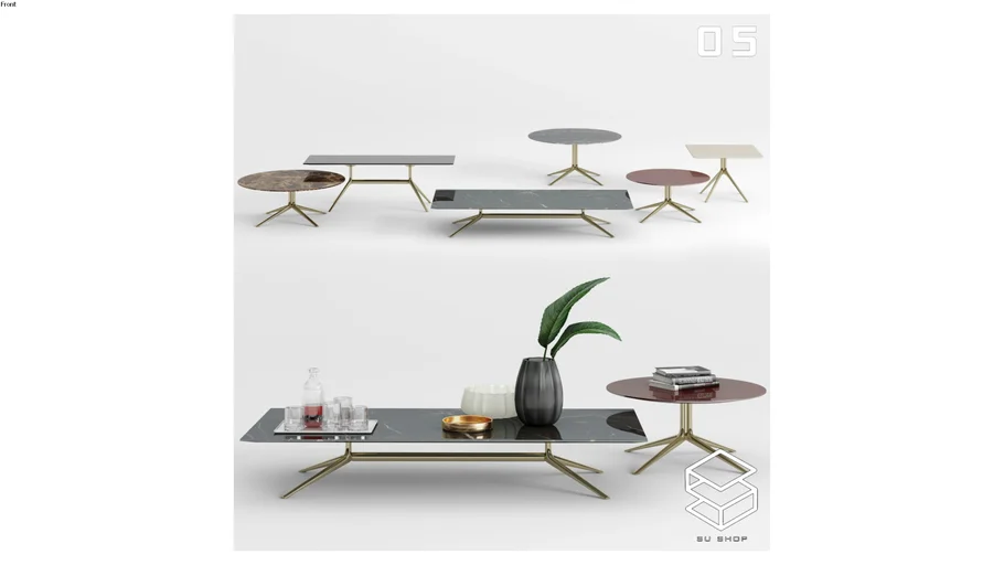 Poliform Mondrian Coffee Tables 05 | 3D Warehouse