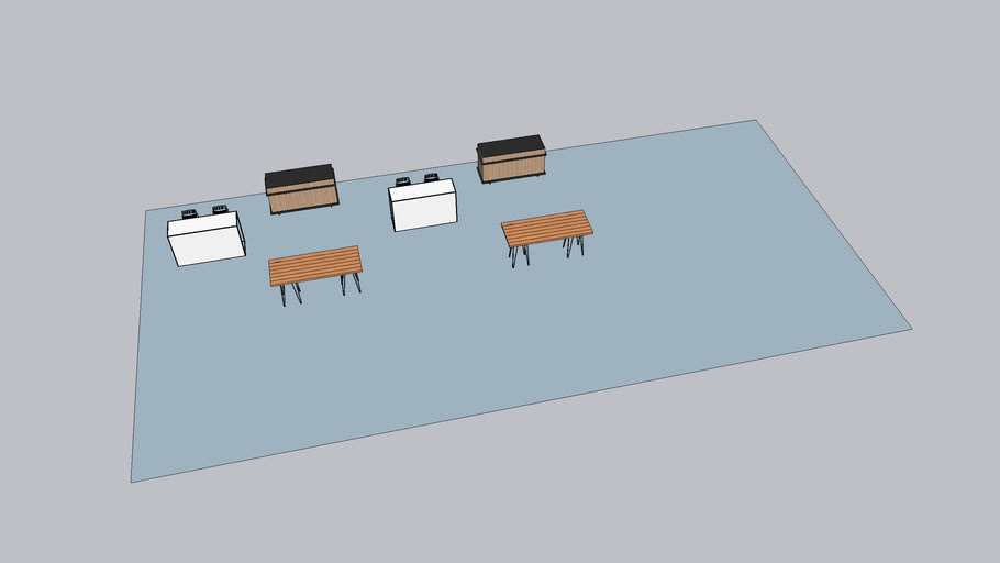 Catering Buffet Table Desk | 3D Warehouse