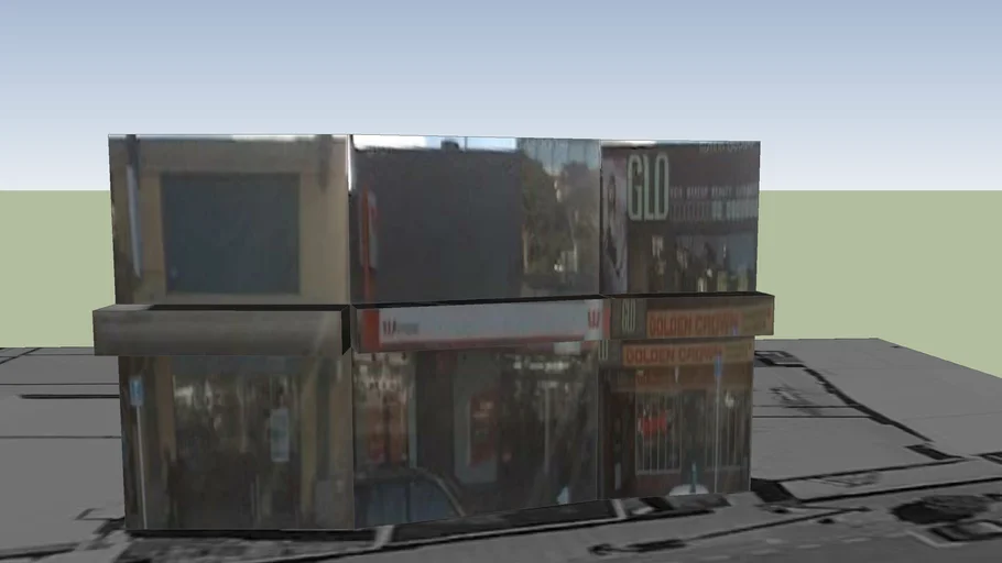 ANZ Bank, Westpac Bank, Golden Crown Chineese And GLO Hair Salon | 3D Warehouse