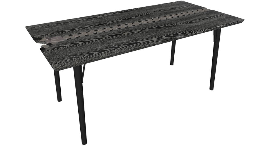 83216 Table Zipper 162x80cm | 3D Warehouse