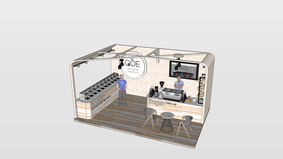 Que Coffee Booth | 3D Warehouse