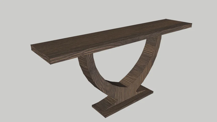 Decorative wooden console shelf | 3D Warehouse
