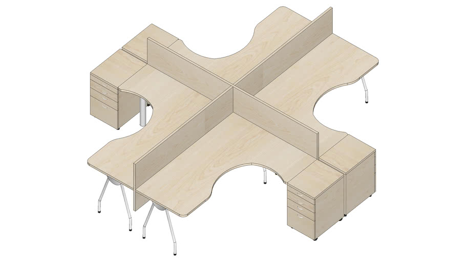 office workstation | 3D Warehouse