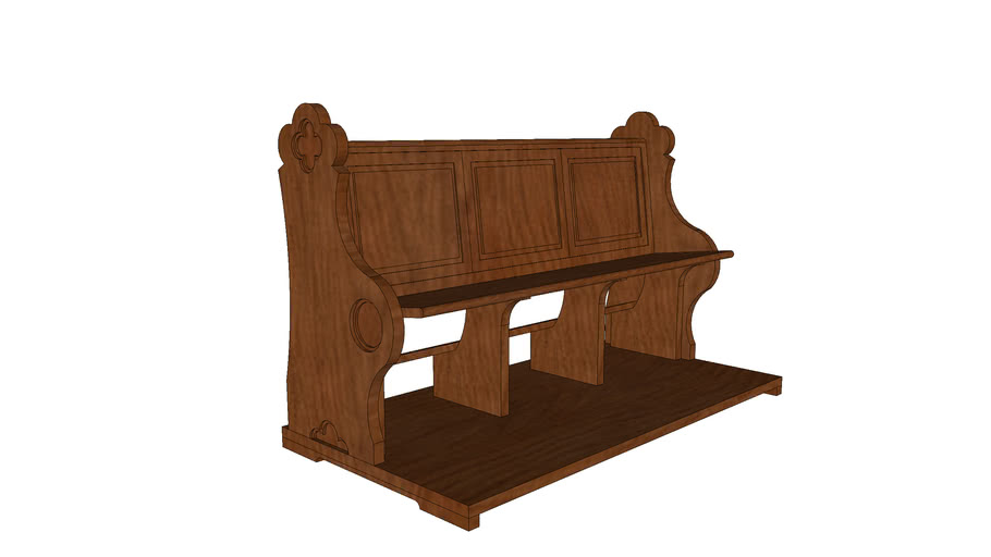 church pew | 3D Warehouse