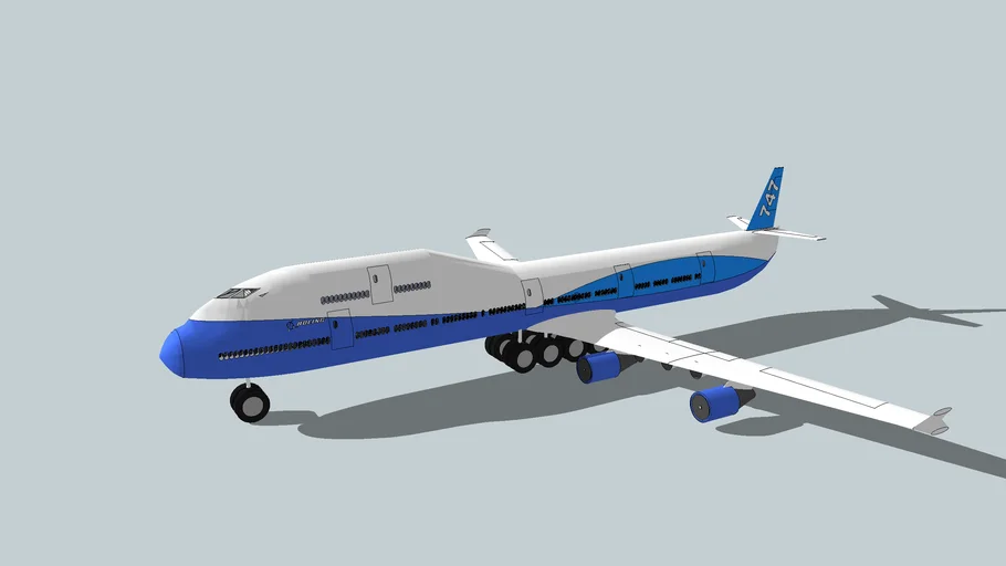 Boeing 747-400 jumbo jet | 3D Warehouse