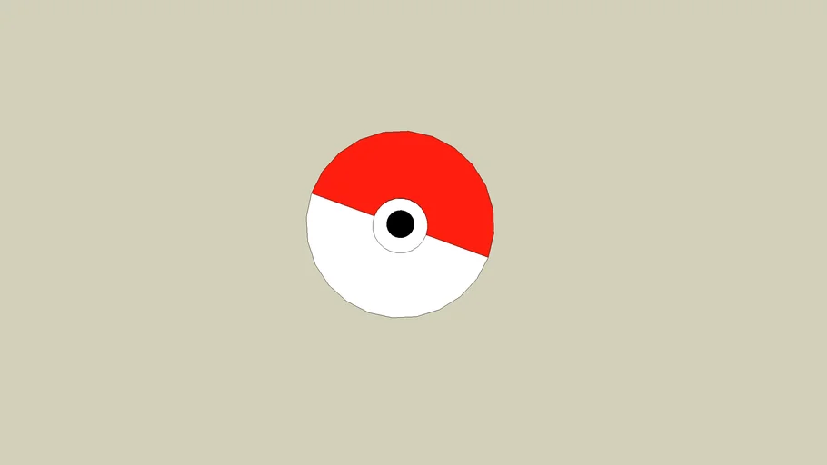 pokeball in 2D | 3D Warehouse