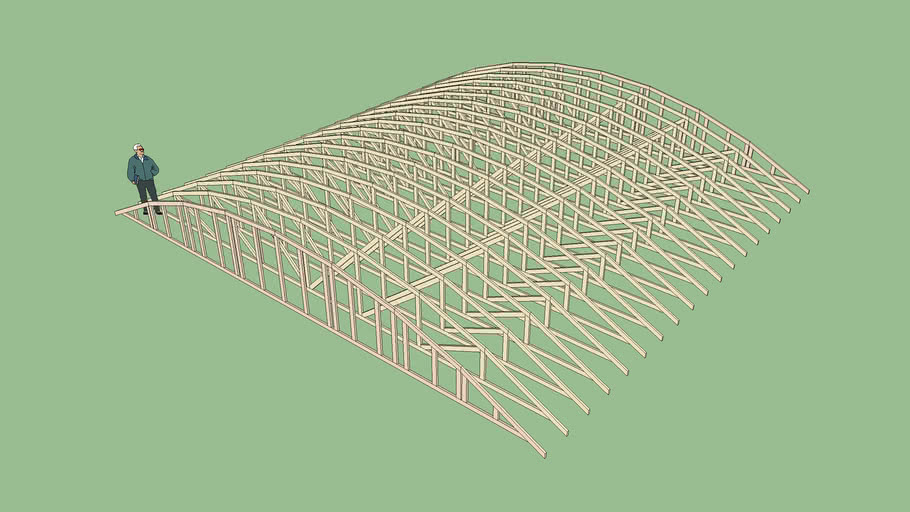 Bowstring Truss 2 | 3D Warehouse