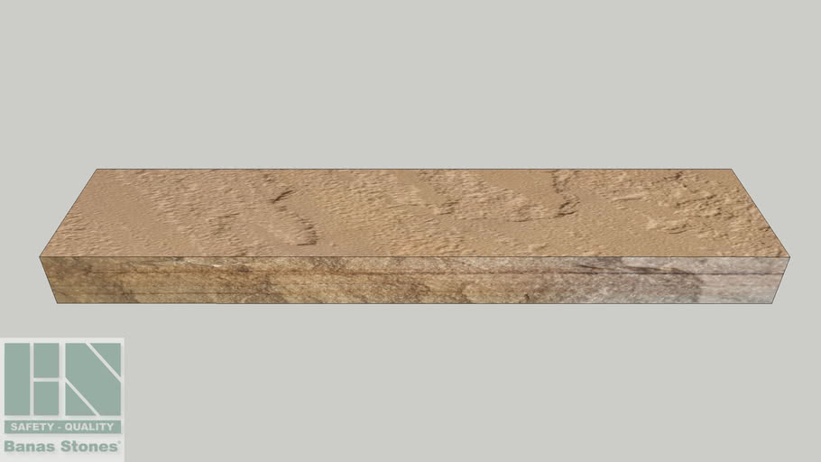 Banas Stones Natural 6' Steps/Risers - 16' x 72' - Banas Modak | 3D ...