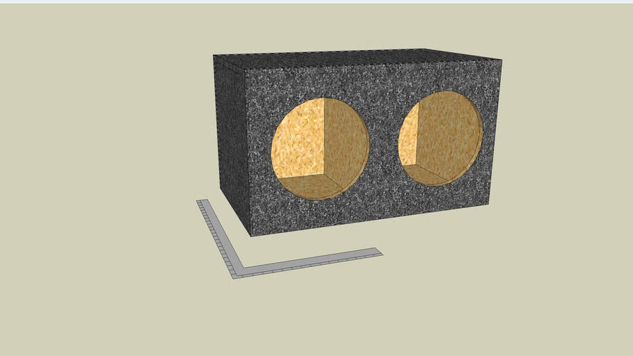 Sealed 12' Subwoofer Box | 3D Warehouse