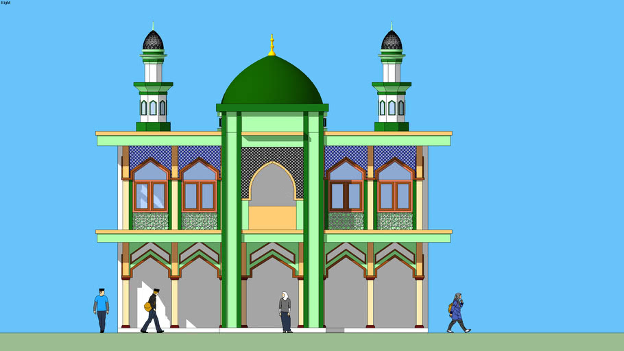 masjid 2 lantai | 3D Warehouse