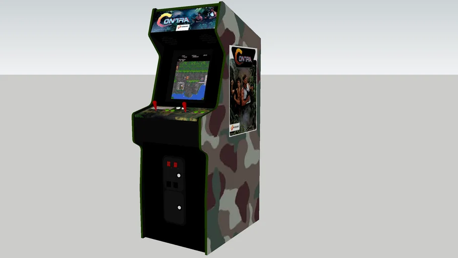 Contra arcade game Style B | 3D Warehouse
