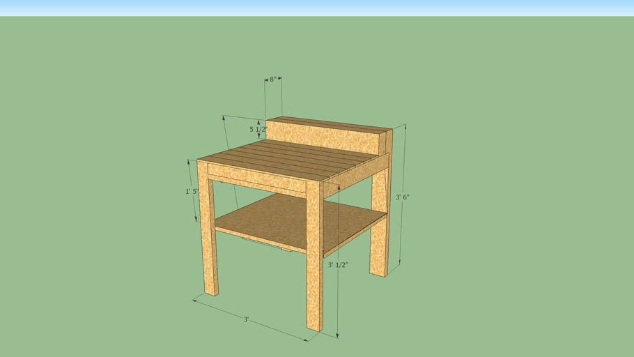 Workshop Table | 3D Warehouse