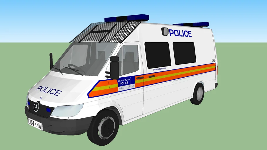 Metropolitan Police Territorial Support Group Mercedes Sprinter LX54 ...