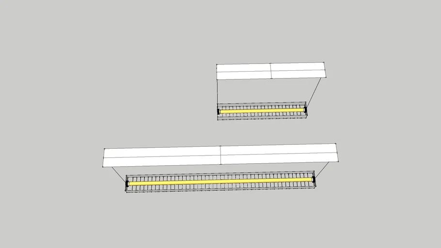 Hanging Fluorescent Light | 3D Warehouse
