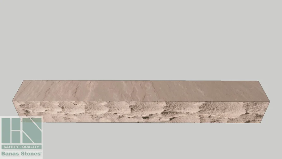 Banas Stones Natural 6' Kerbs/Step Fillers - 48' x 6' - Banas Flint ...
