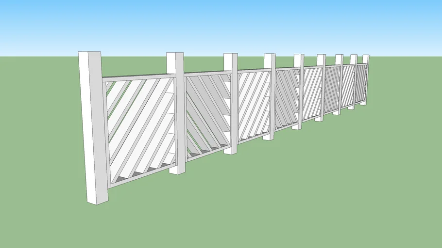 Modular fence | 3D Warehouse