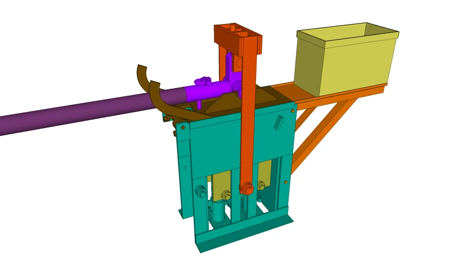 TGIB press - compressed stabilized interlocking block press | 3D Warehouse