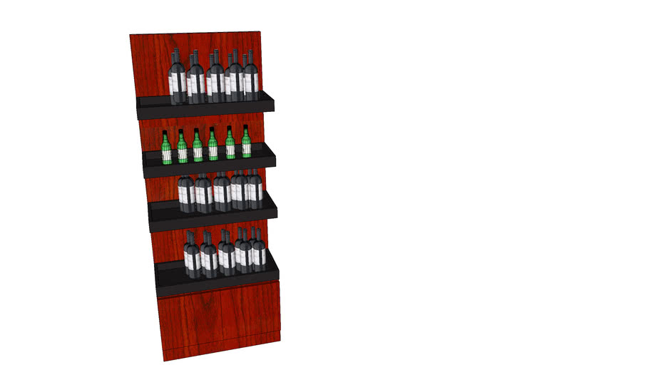 alcohol display | 3D Warehouse