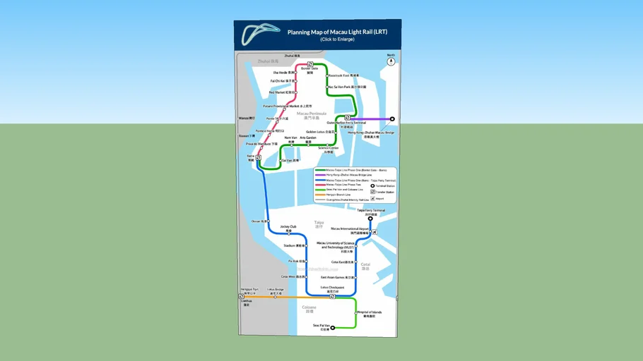 Macau subway map | 3D Warehouse