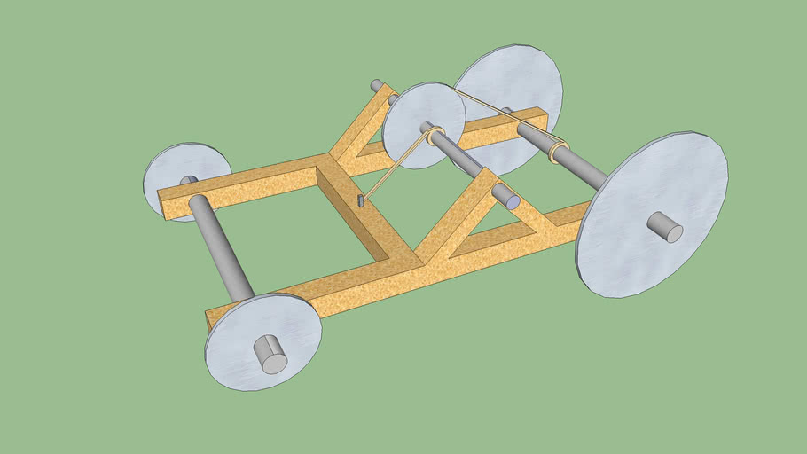 Rubber Band Car | 3D Warehouse