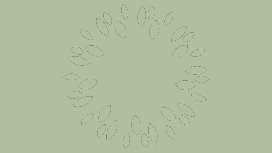 Plant 2D PLAN VIEW - Basic Evergreen Shrub 1 | 3D Warehouse