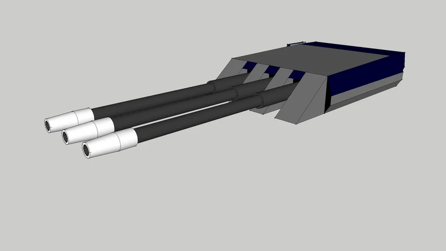 46cm naval cannon - modern naval gun | 3D Warehouse