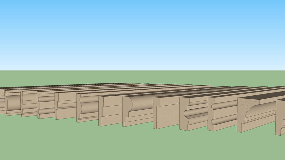 cornice razor Stone cladding 2 | 3D Warehouse