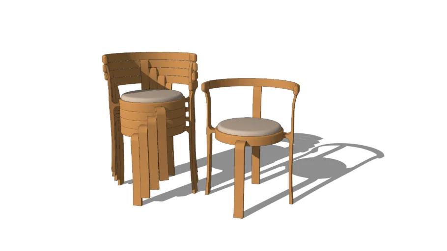 Stackable dining chairs | 3D Warehouse