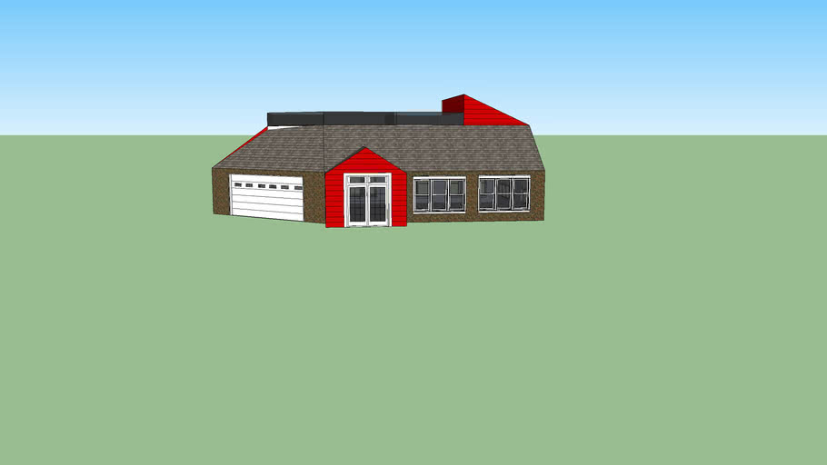 Country-Suburban House | 3D Warehouse