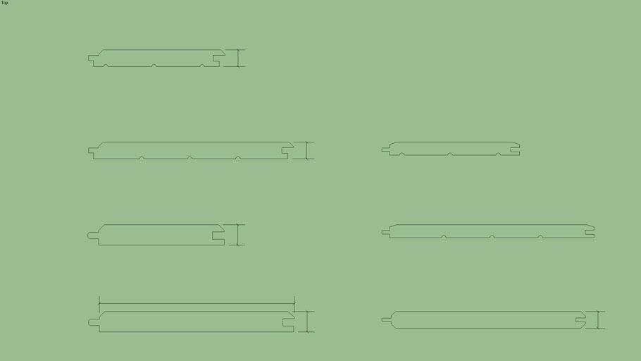 Vee-Joint Panelling | 3D Warehouse