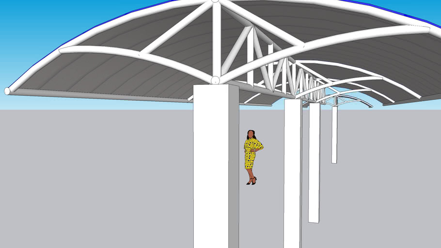 walkway shed | 3D Warehouse