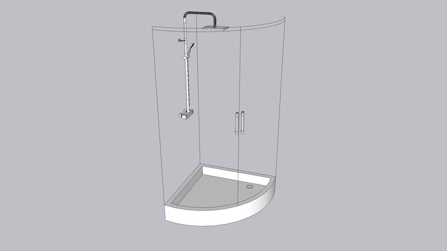 corner shower1 | 3D Warehouse