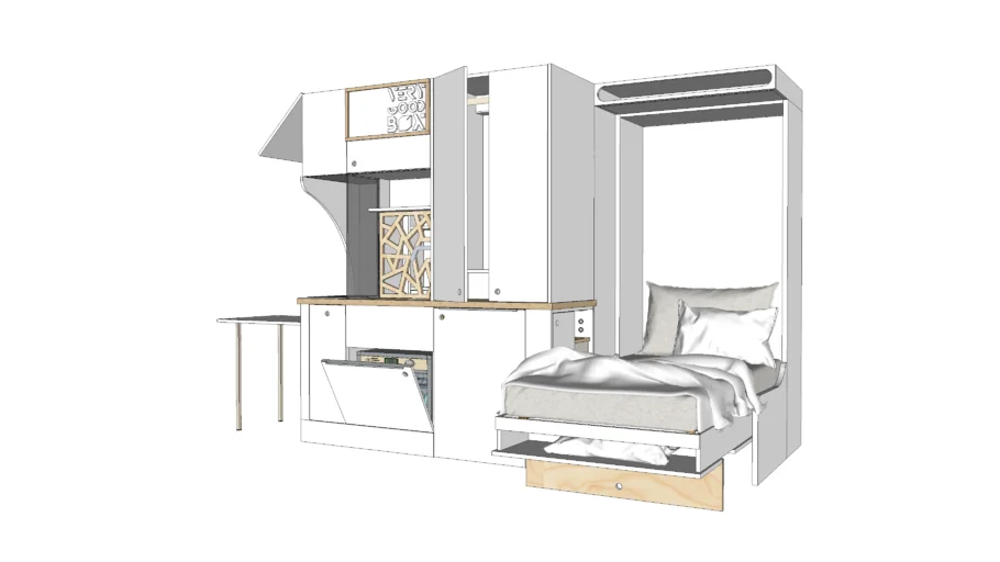 Very Good Box 'Mini'_Lit 90_Ouverte_ (Skp 2017) | 3D Warehouse