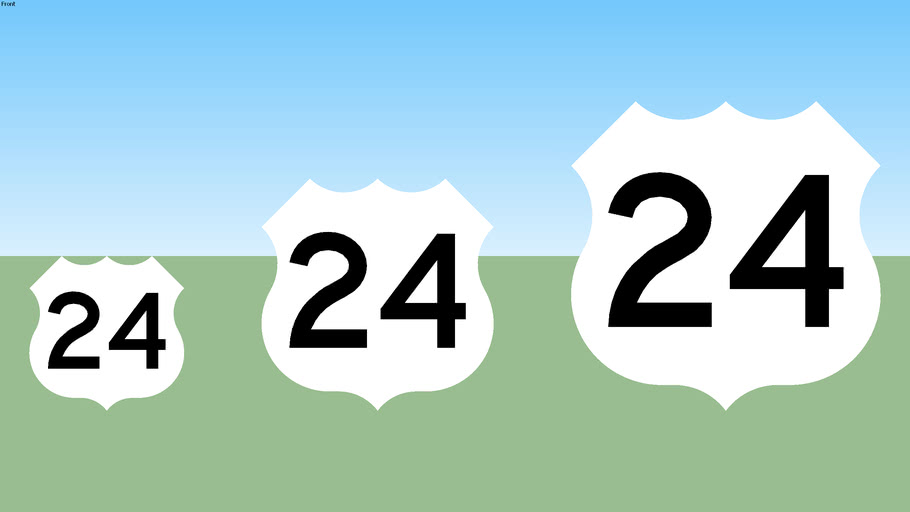 U.S. 24 Sign | 3D Warehouse