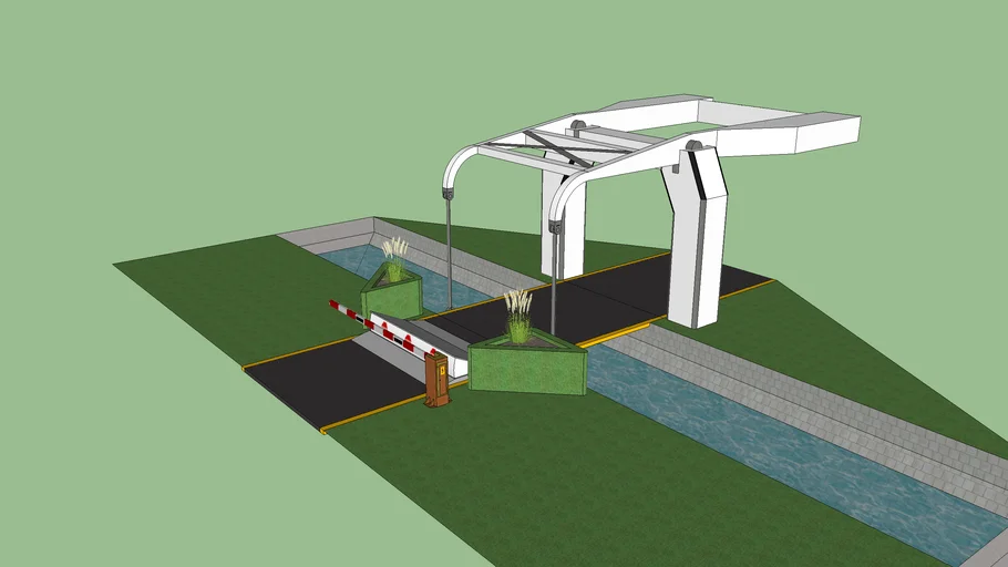 DrawBridgeEntry-SingleRoad-OldStyle | 3D Warehouse