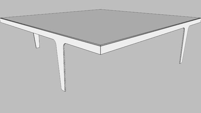 Natuzzi Herman Table 100x100x27cm | 3D Warehouse